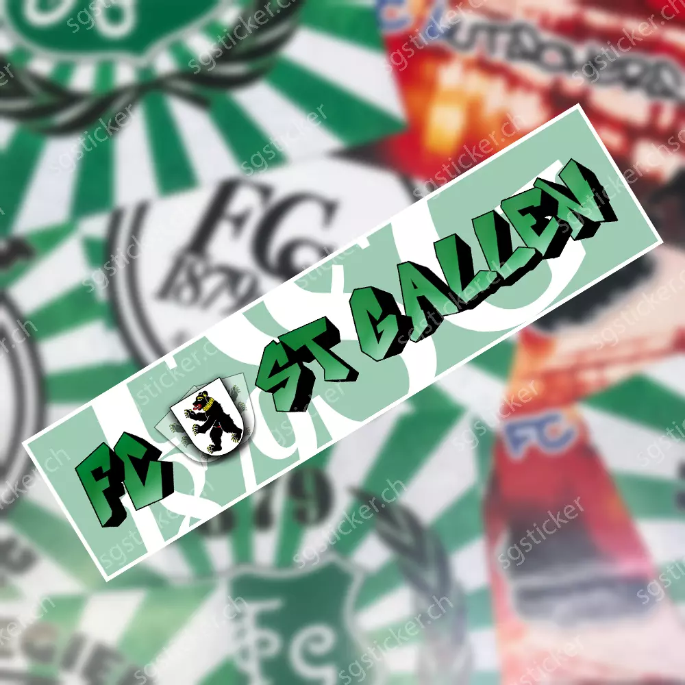 FC St. Gallen | 20x5 cm - SG Sticker