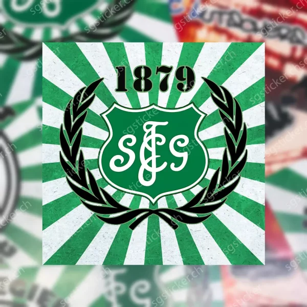FCSG Retro | 10 x 10 cm - SG Sticker