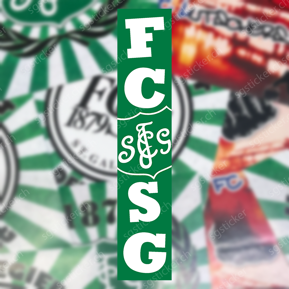FCSG Vertikal | 25x5 cm - SG Sticker